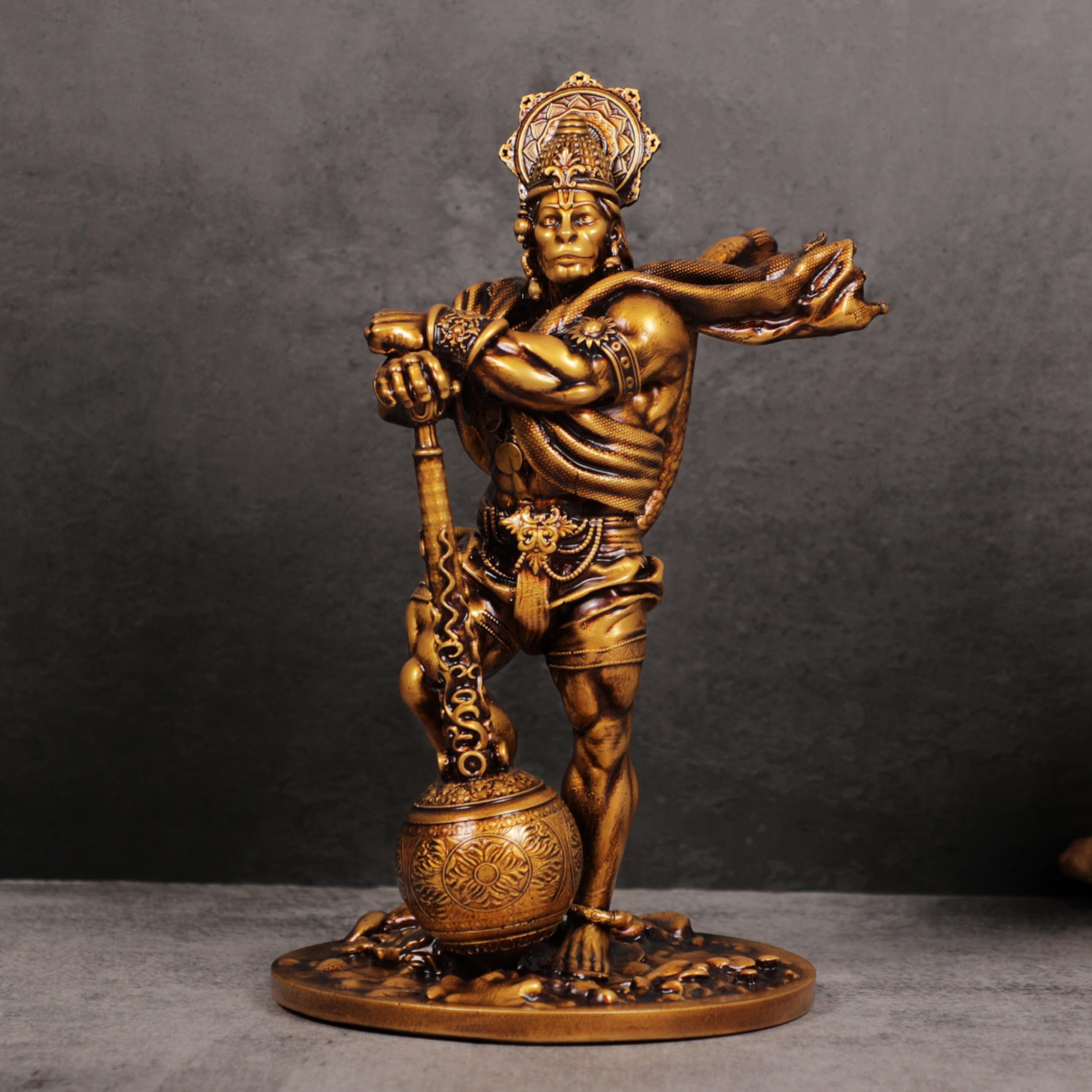 Artarium Big Bahubali Hanuman Statue for Home Decor Marble & Resin Lord ...