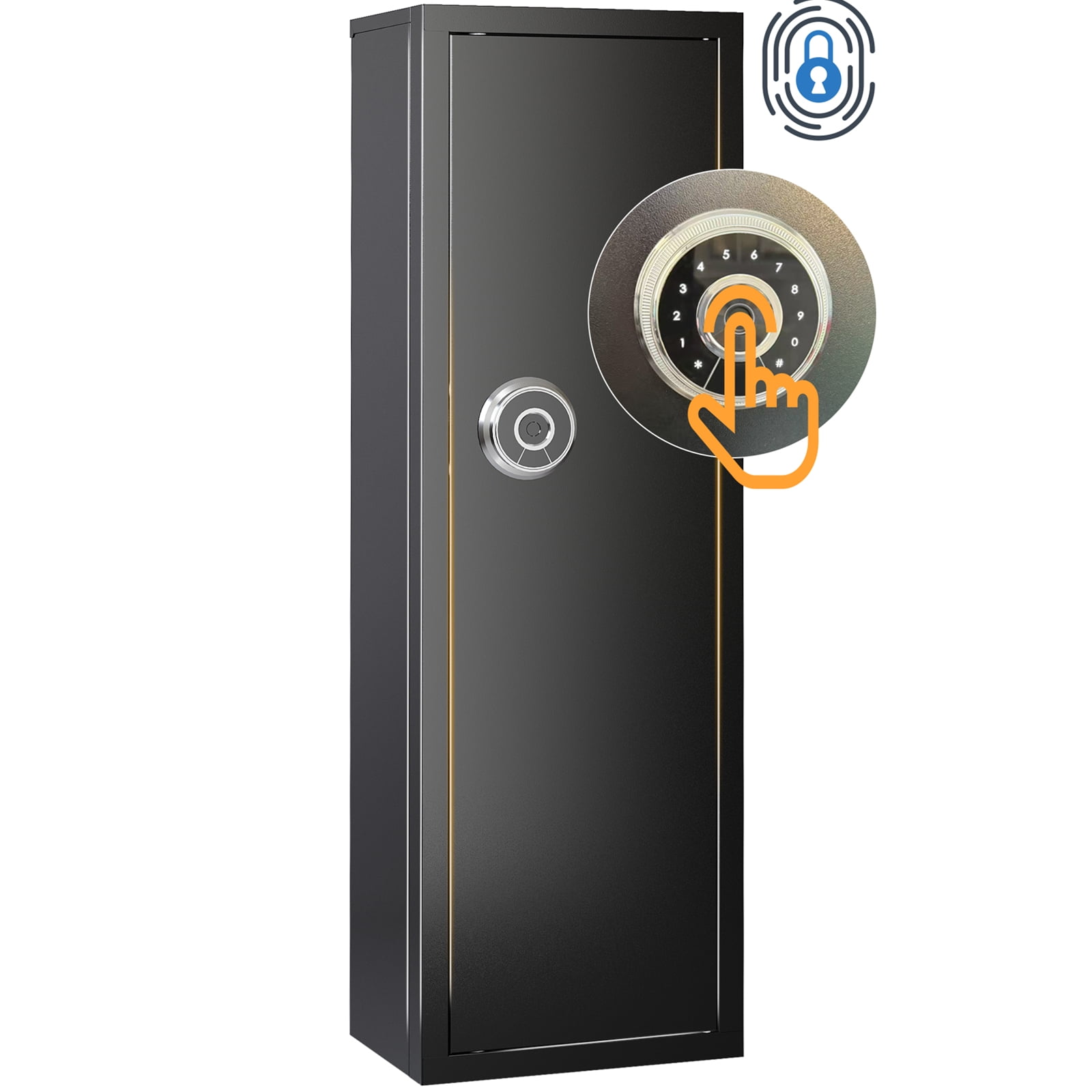 Artbros 10-12 Gun Safe, Biometric Heavy Duty Rifle & Shotgun Cabinet ...