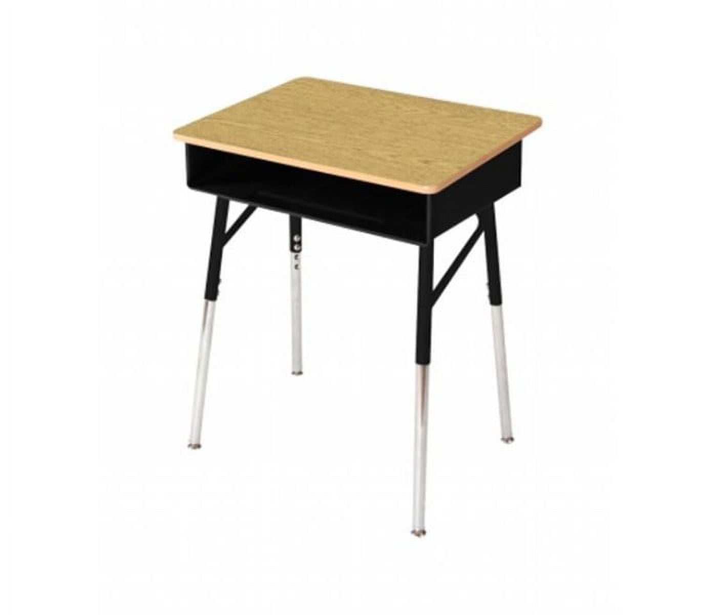 Artco-Bell 1462411 Artco-Bell 9500 Adjustable Open Front Desk Black ...