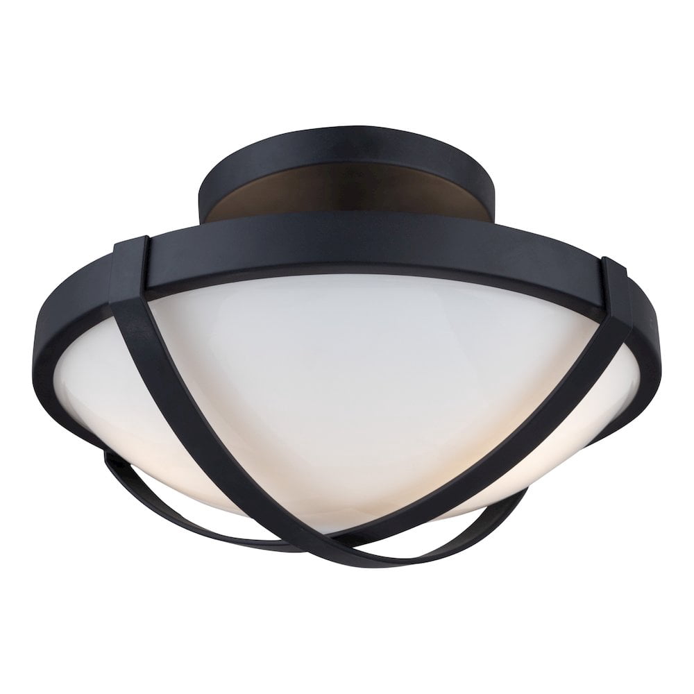 Artcraft Lighting Cara Collection 2Light Flush Mount, Black - Walmart ...