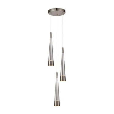 ET2 Lighting E21357-BK Dorian - 18W 3 LED Linear Pendant-1 Inches Tall and 1 Inches Wide Black ...