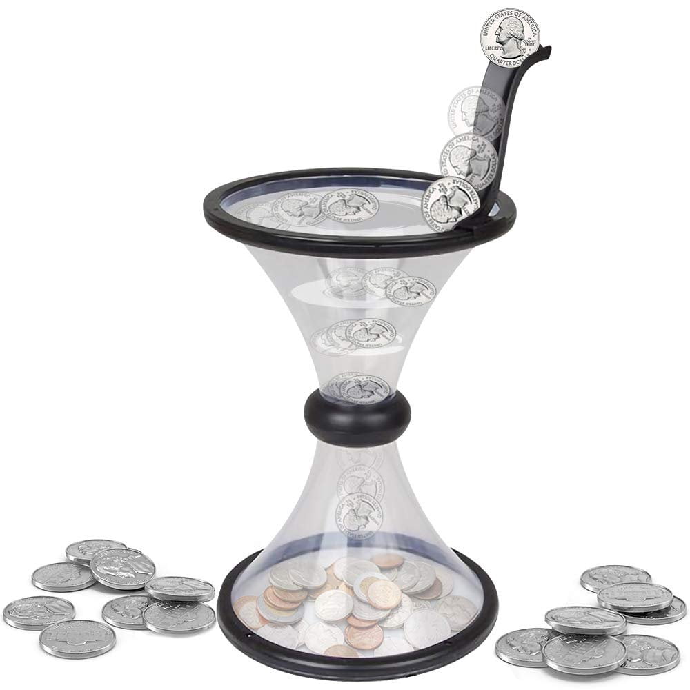 ArtCreativity 10.5 Inc Vortex Coin Piggy Bank for Kids and Adults - Fun ...
