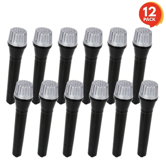 Artcreativity Plastic Toy Microphone Set of 12, 5.5 in. Kids Party ...