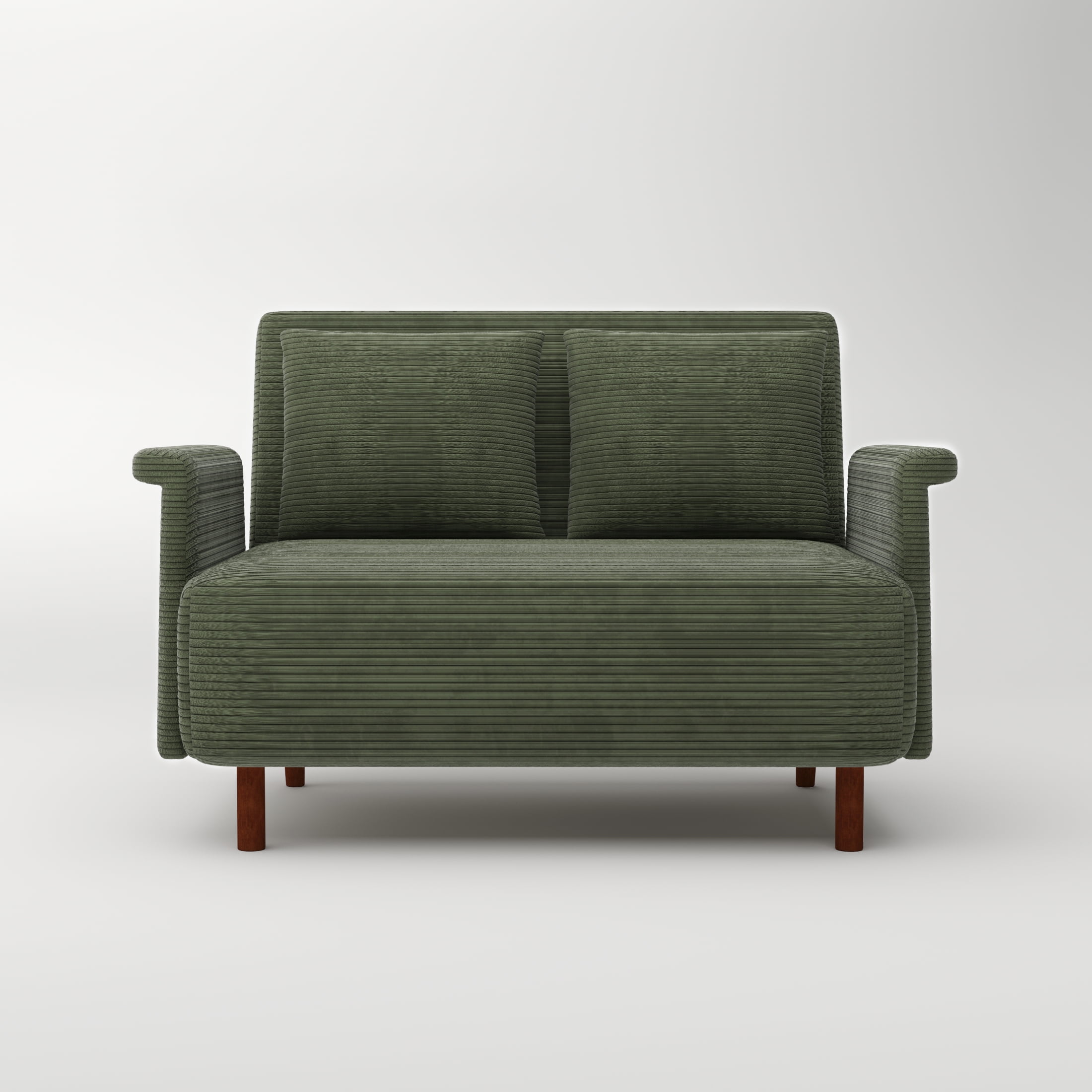 Artdeco Home Boston Convertible Futon Chair Darck Olive Green, Velvet ...