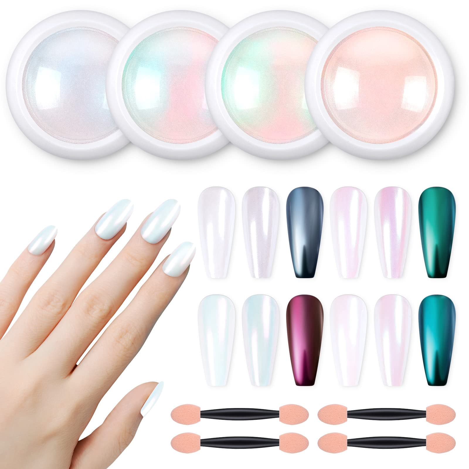 Artdone Chrome Nail Powder Metallic Mirror Glitter Effect Pigment ...