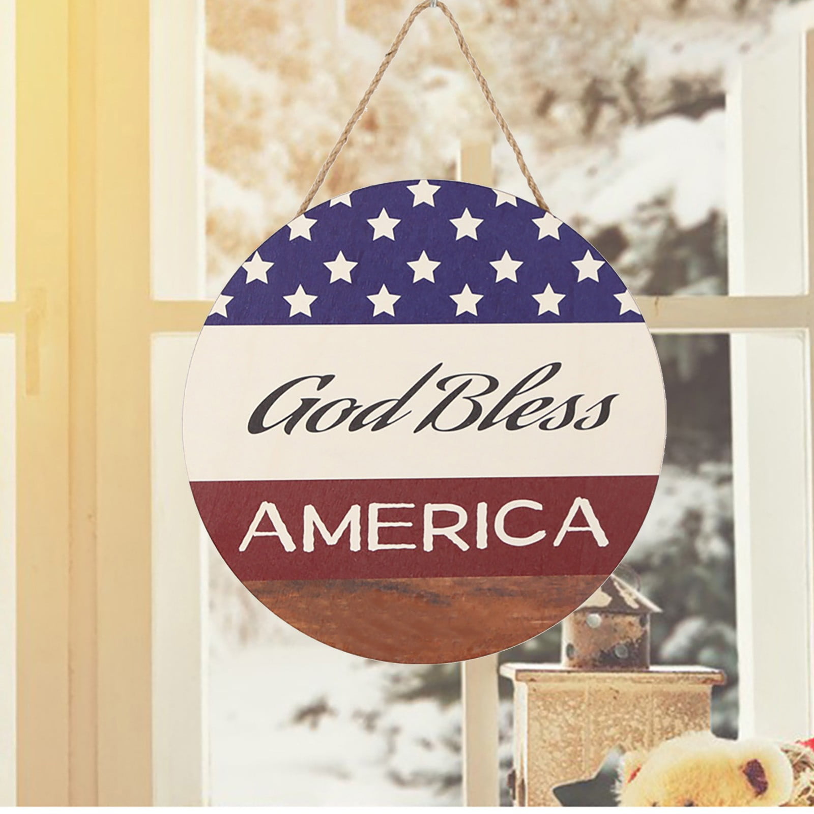 Artdorn 4th of July Door Hanging under $10 Patriotic Sign Decorations ...