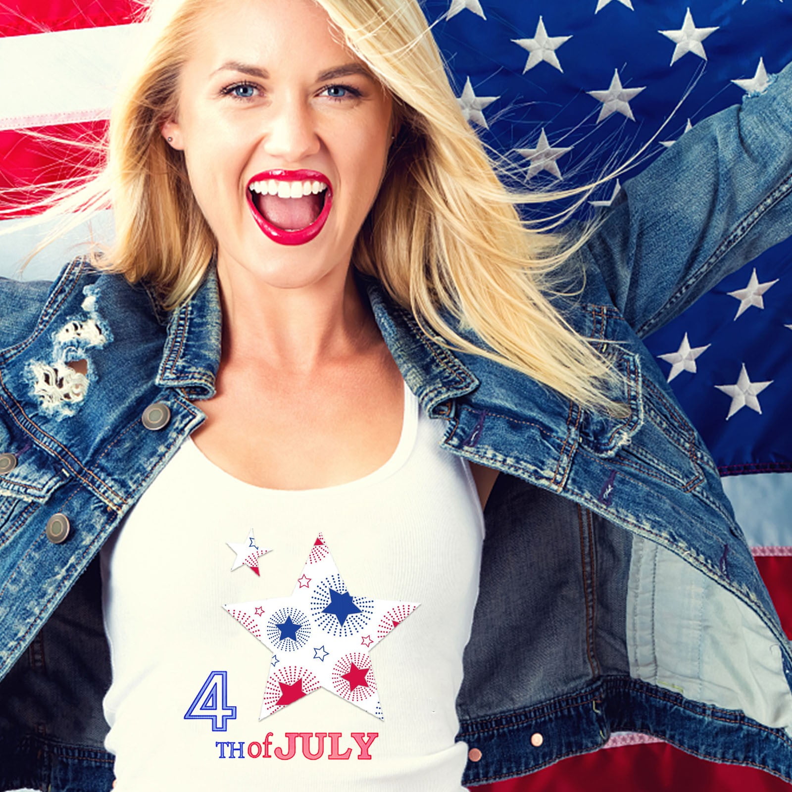 Artdorn 4th of July Decorative Patches under $10 Happy Heat Transfer ...