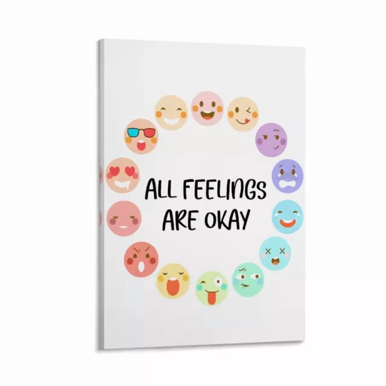 Arte Feelins Arte Okay Feeling Emotion Poster Art Modern Living Room ...