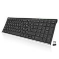 Arteck USB Wireless Keyboard Stainless Steel Ultra Slim Keyboard with ...