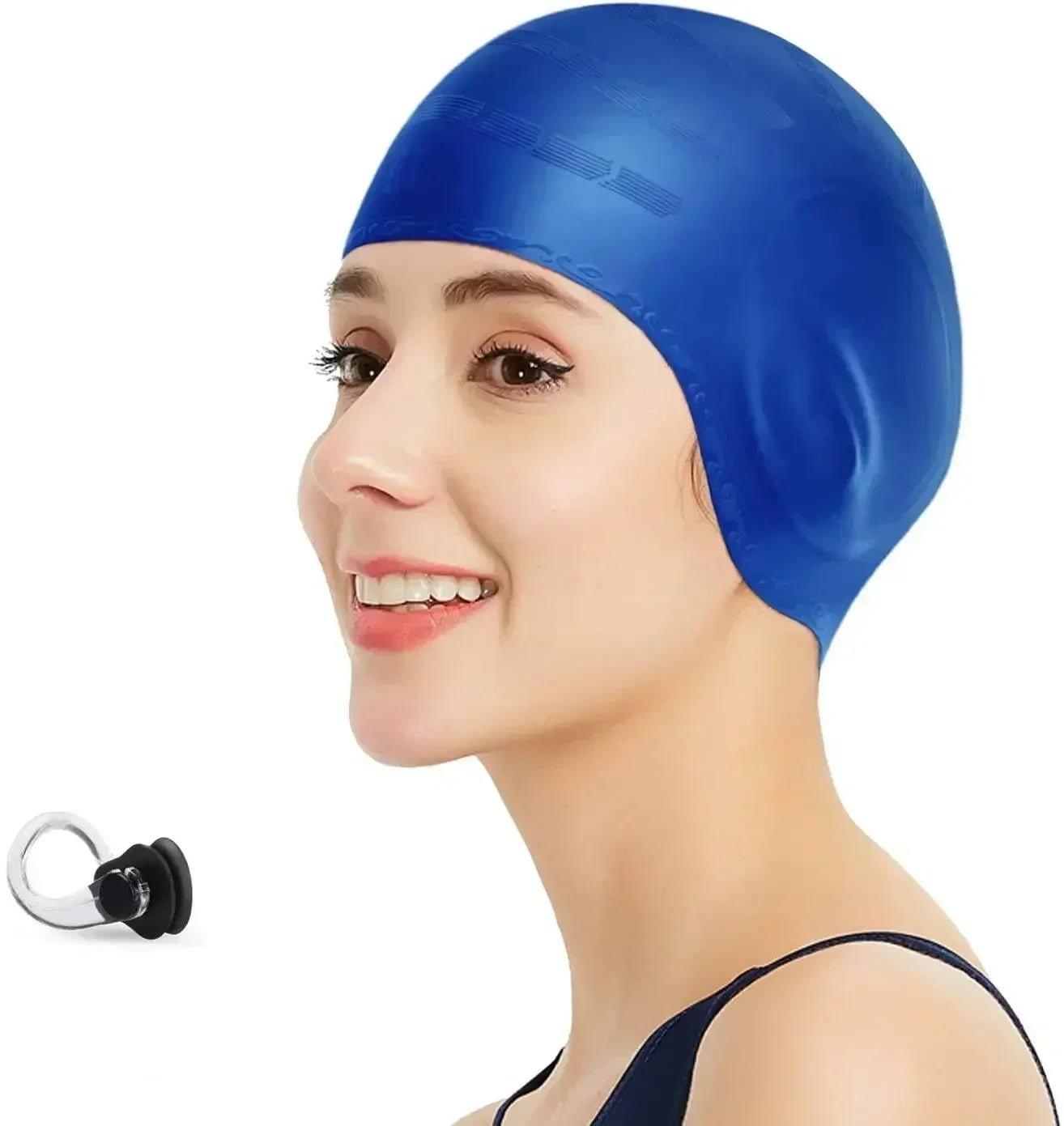 Arteesol Silicone Swim Cap with Ear Covers – Waterproof, 3D Ear ...