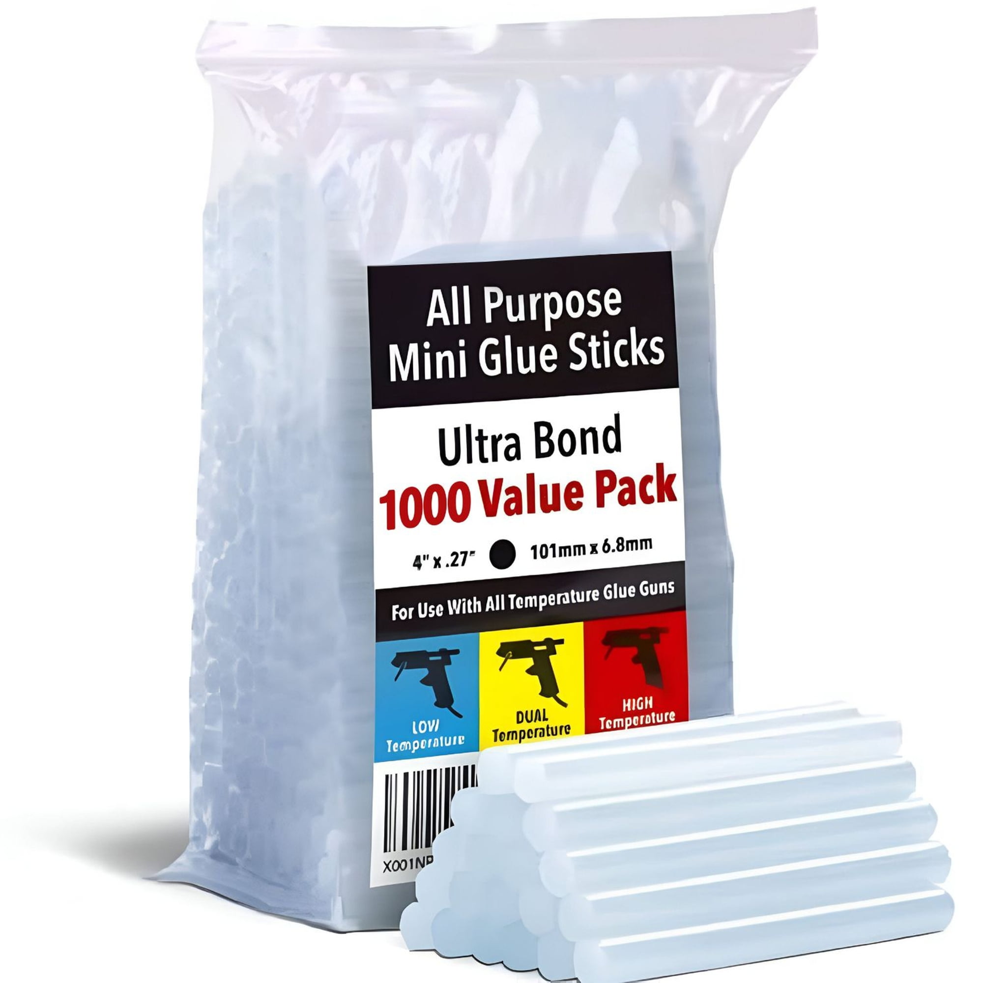 Artellius Mini Hot Glue Gun Sticks 4" and 0.27 Diameter - Compatible ...