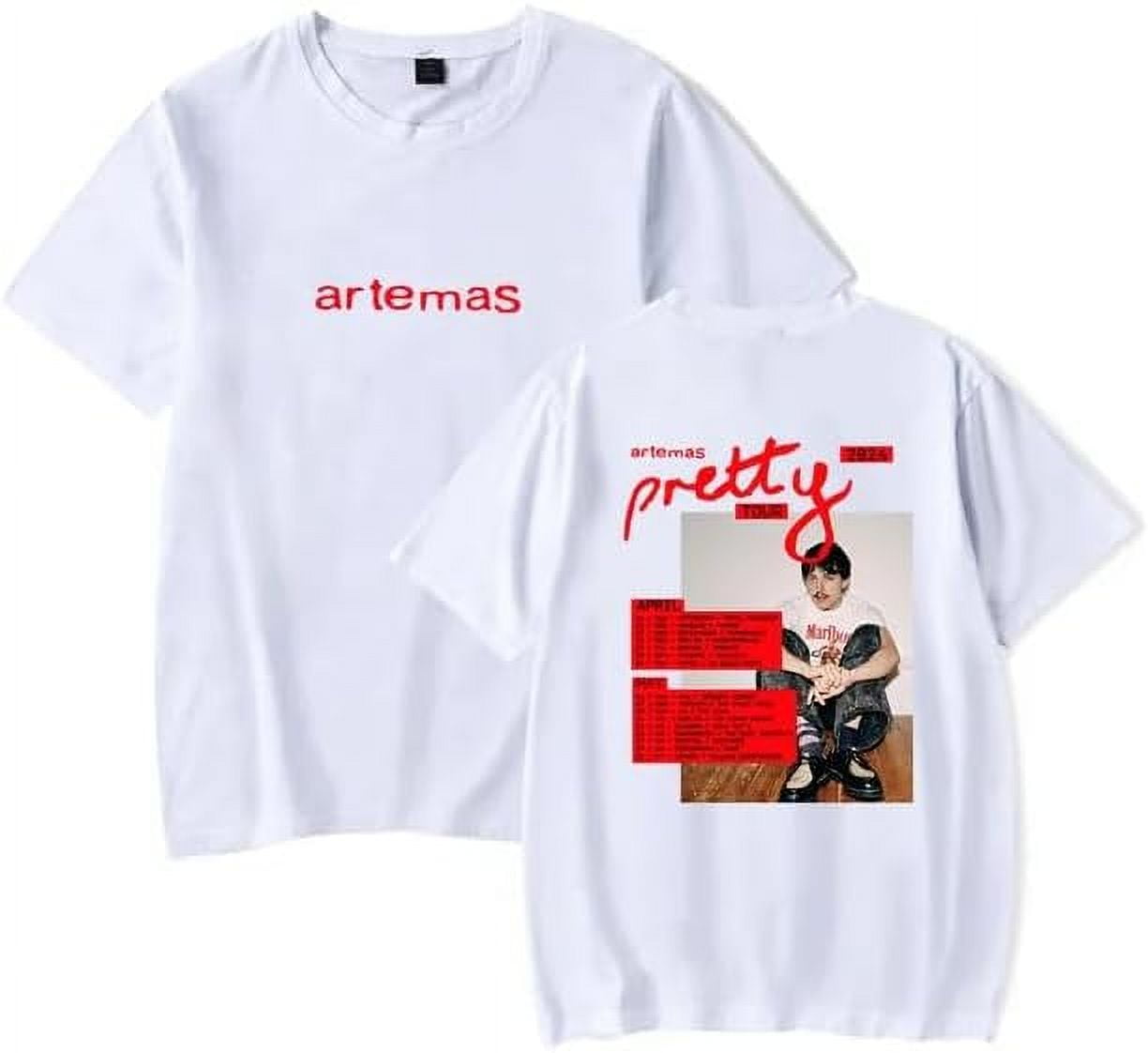 Artemas Merch Pretty Tour 2024 T-Shirt, Men Women Couple Tops Crew Neck ...