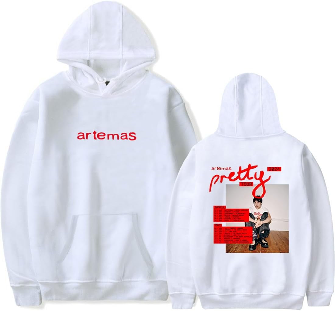 Artemas Pretty Tour 2024 Hoodie, Long Sleeve Pullovers, for Fans Casual ...