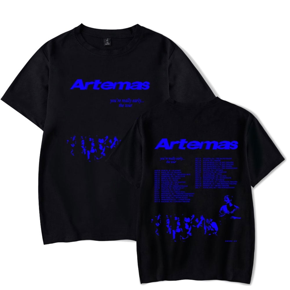 Artemas You're Really Early Tour T-shirt Merch unisex hip-hop short ...