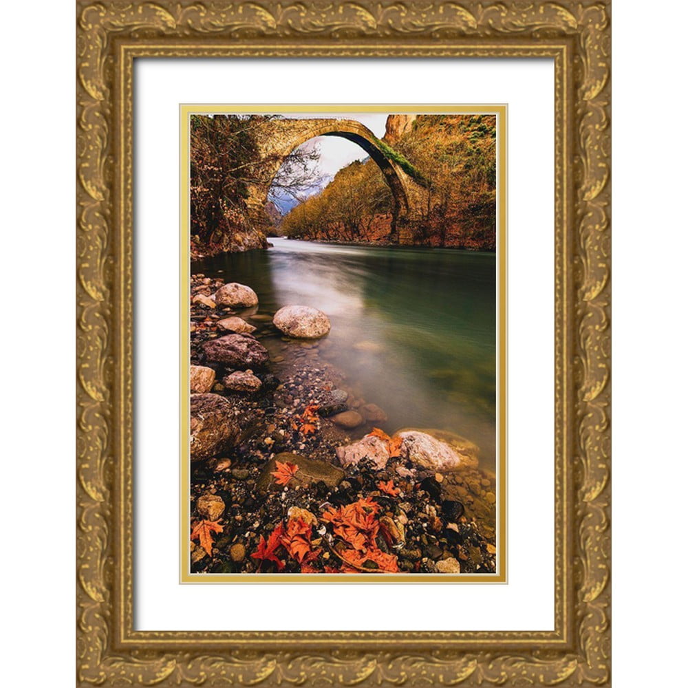 Artemiadi, Dora 17x24 Gold Ornate Wood Framed with Double Matting ...