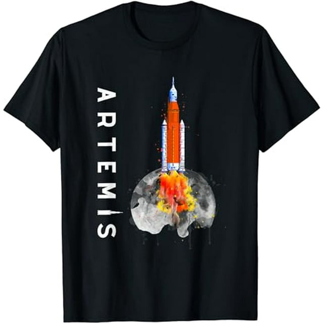Artemis 1 SLS Rocket Launch Mission To The Moon And Beyond T-Shirt ...