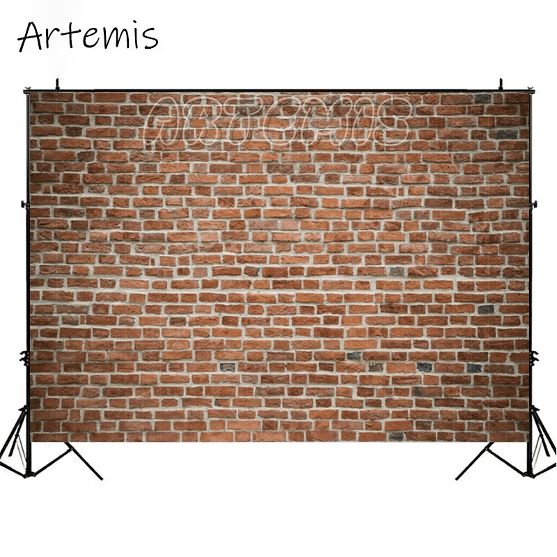 Artemis Classic Wall Photography Backdrop Retro Old Red Brown St Brick ...