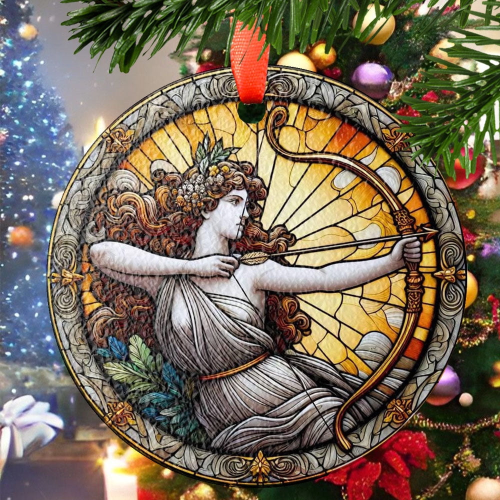 Artemis Greek Goddess Christmas Ornament, Ceramic/Acrylic Ornament, Mom ...
