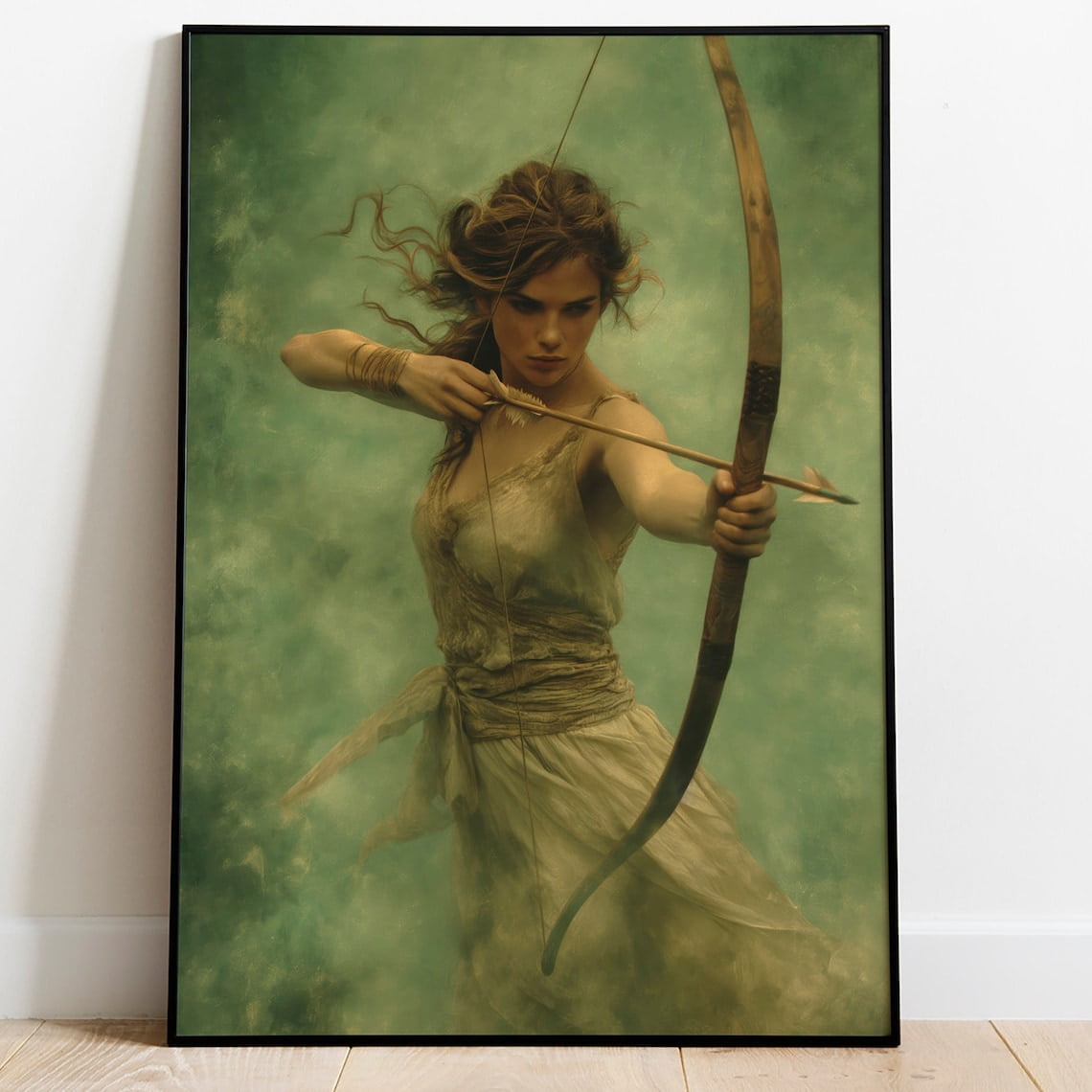 Artemis Greek Goddess Of Hunting Premium Matte Poster, Tonalism Style ...