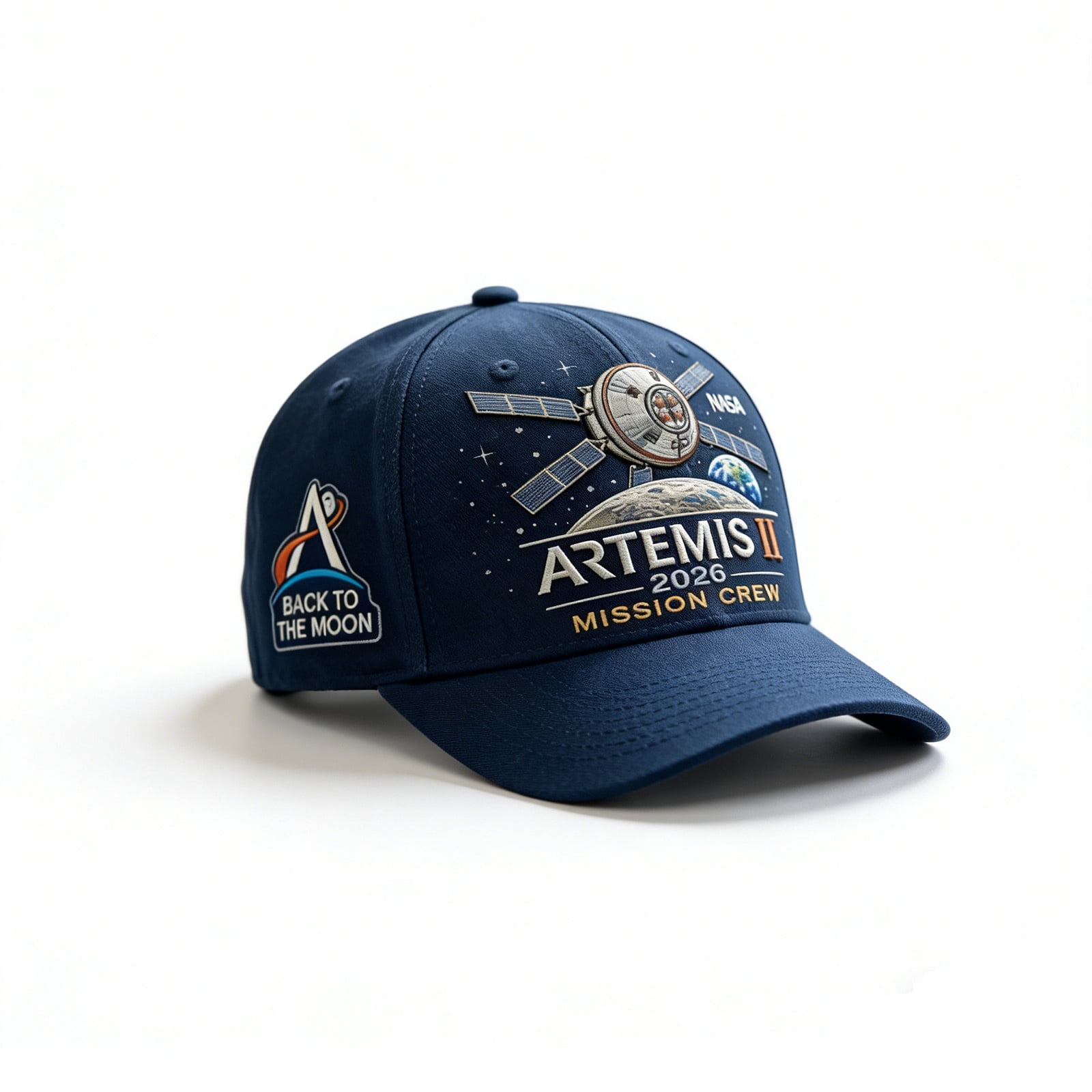 Artemis II Lunar Mission Commemorative Cap, Adjustable Embroidered ...