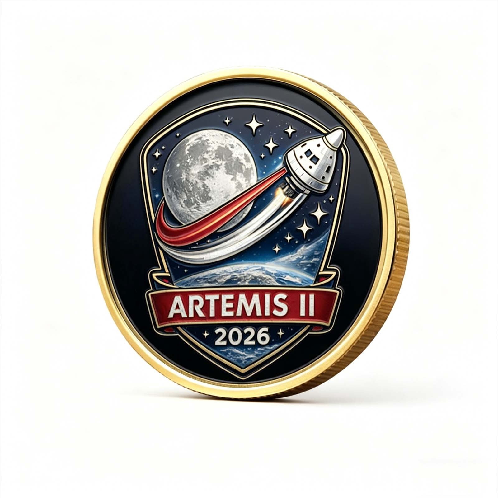 Artemis II Lunar Mission Commemorative Coin Ornament, 2026 New Artemis ...