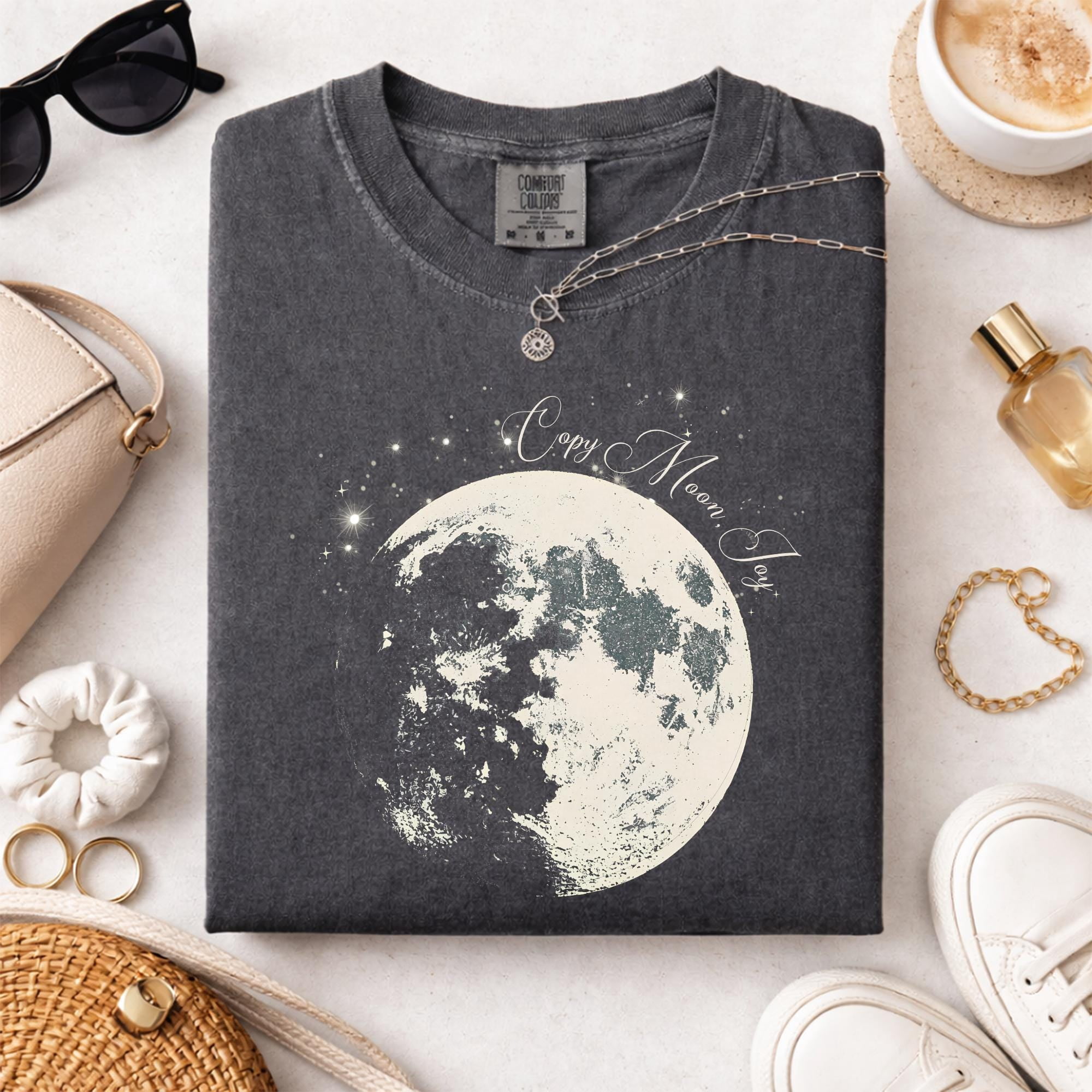 Artemis II Moon Mission T-Shirt Copy Moon Joy Quote Shirt Lunar Graphic ...