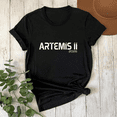 Artemis III 2026 Moon Mission Space Enthusiast Badge Unisex T-Shirt, S ...