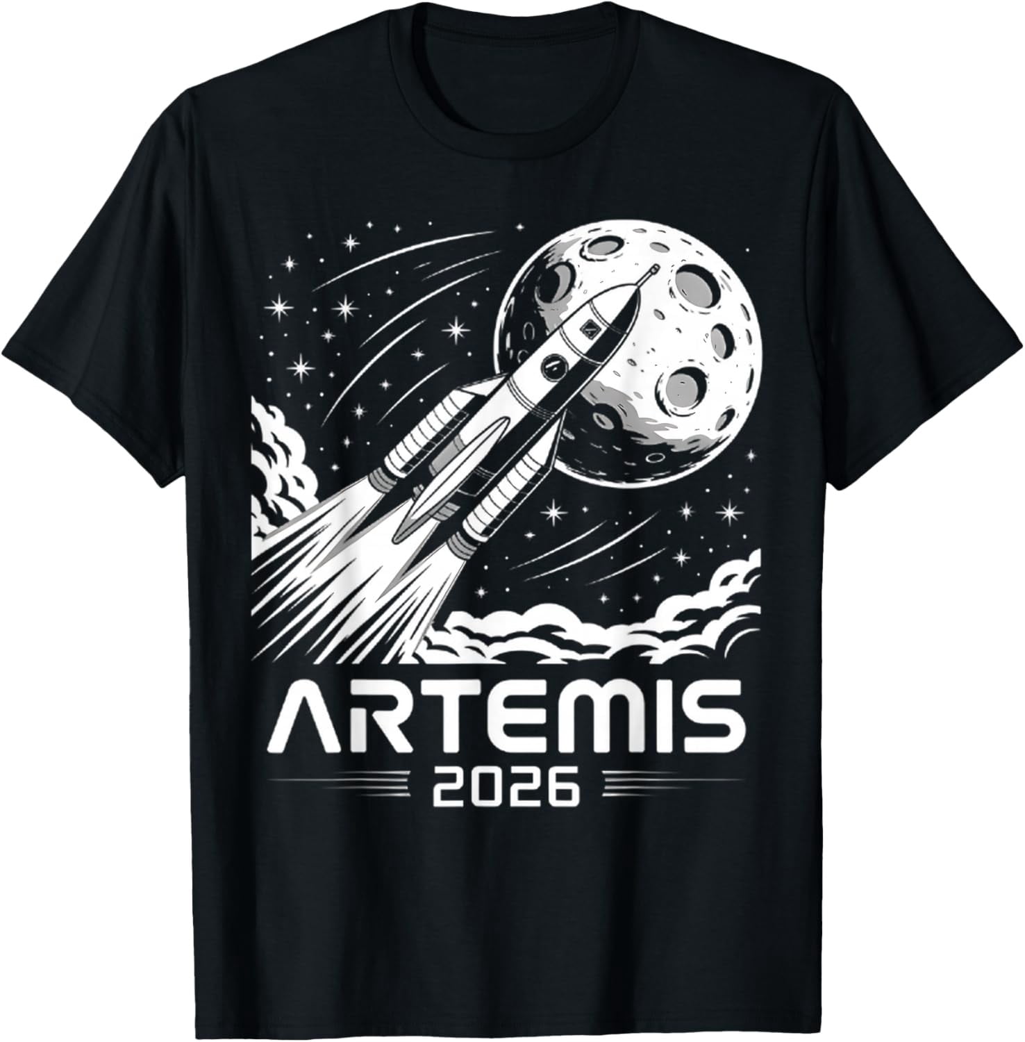 Artemis Launch To The Moon Space Exploration Rocket Science T-Shirt ...