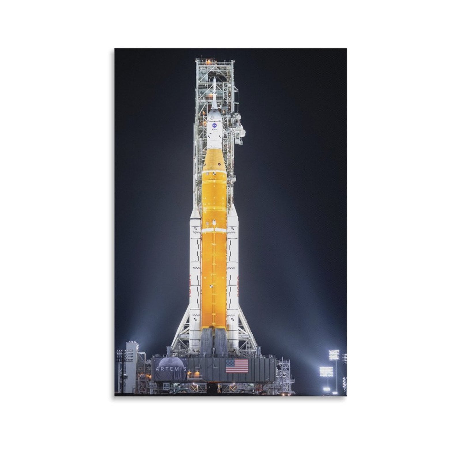 Artemis Rocket Poster Artemis I Rocket Poster Wallpaper (3) Canvas Wall ...