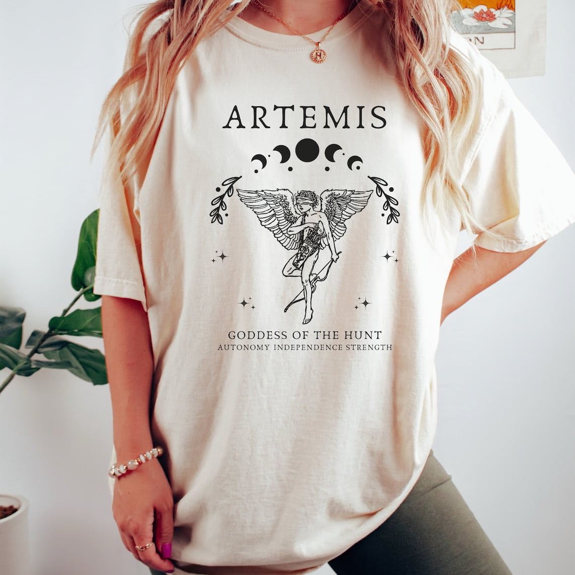 Artemis Shirt Artemis Goddess Mythology Shirt Grunge Fairycore Poet Shirt Greek Goddess Light ...