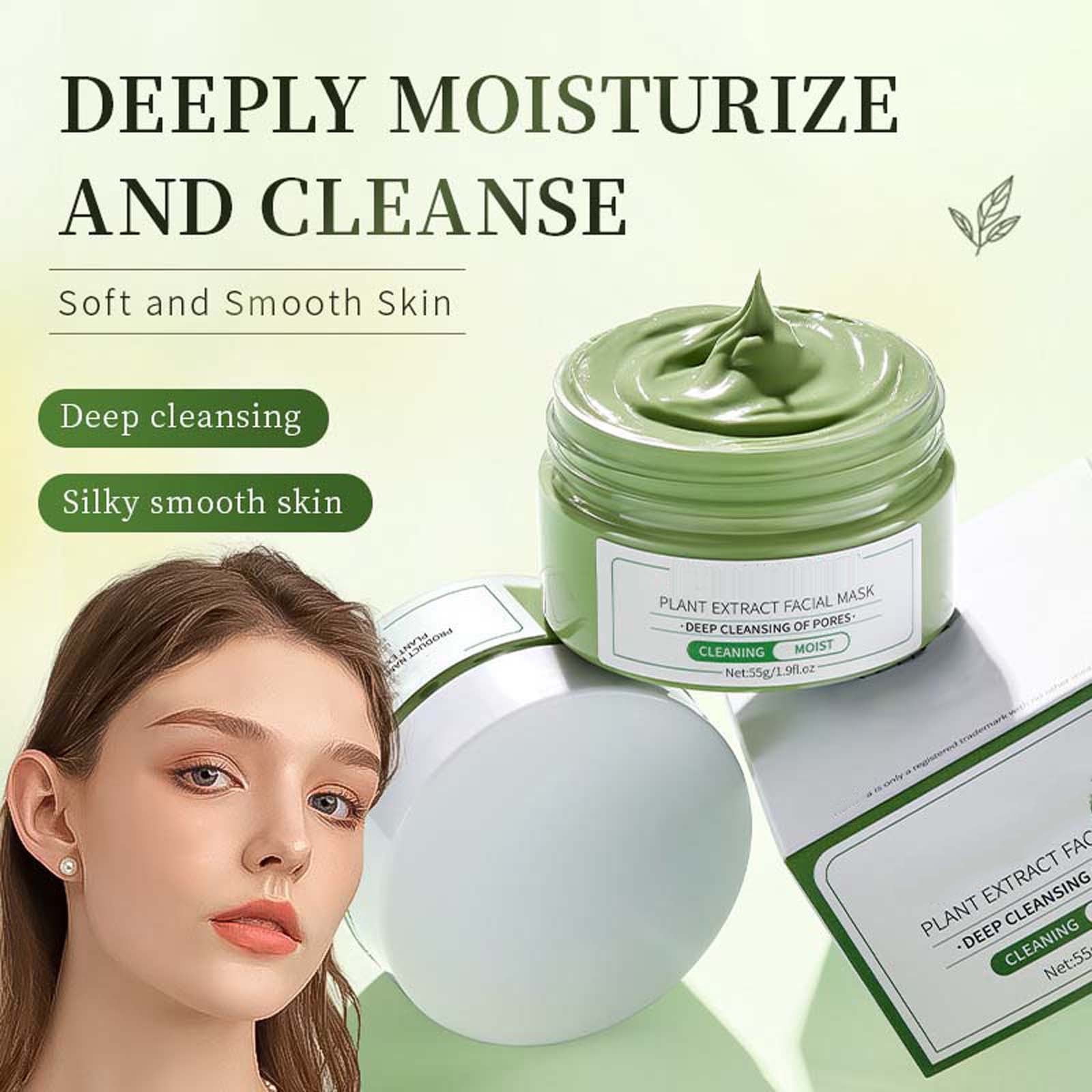 Artemisia Argyi Extract Facial Mask - Deep Cleansing Blackhead Remover ...