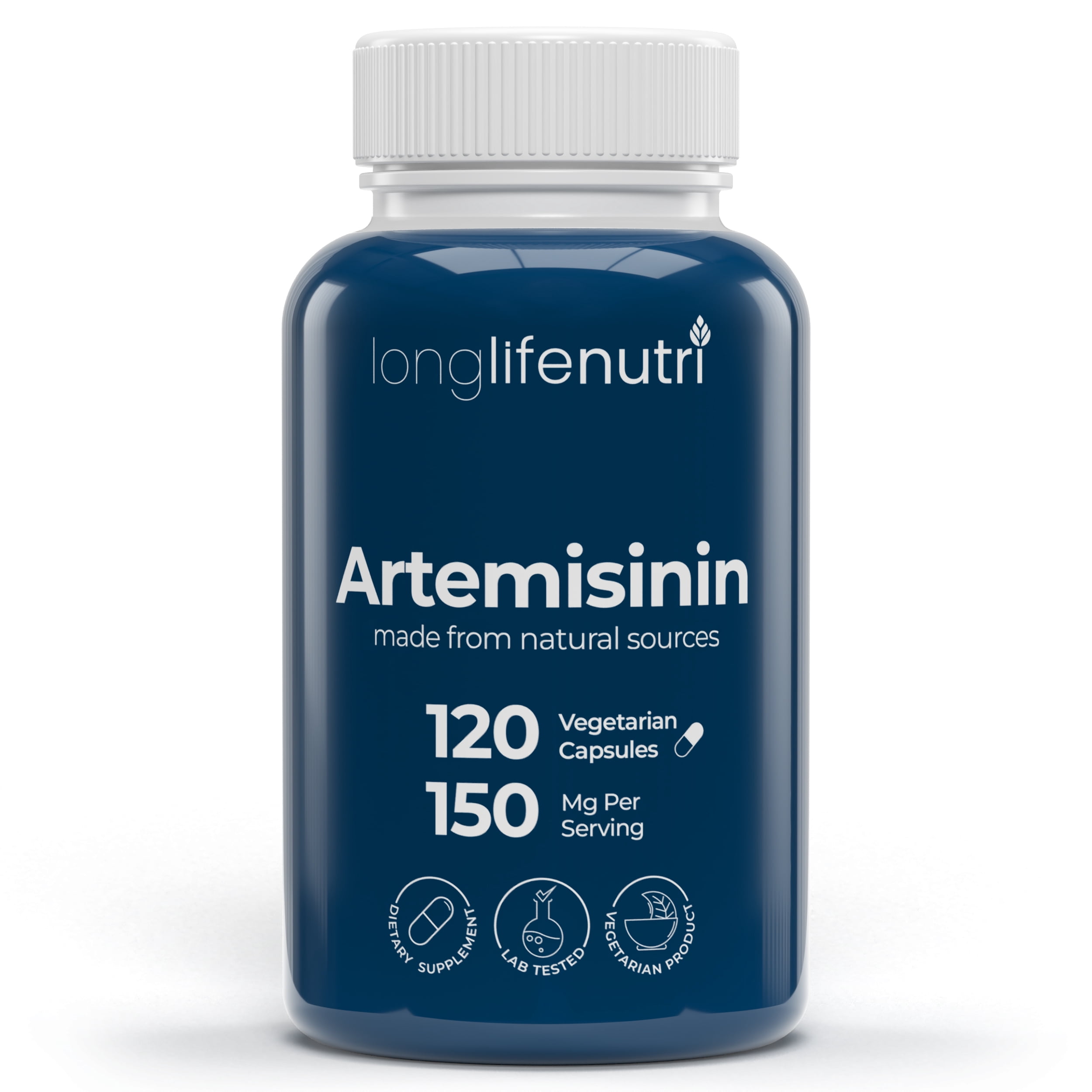 LongLifeNutri Artemisinin 150 mg - 120 Vegetarian Capsules, Supplement ...
