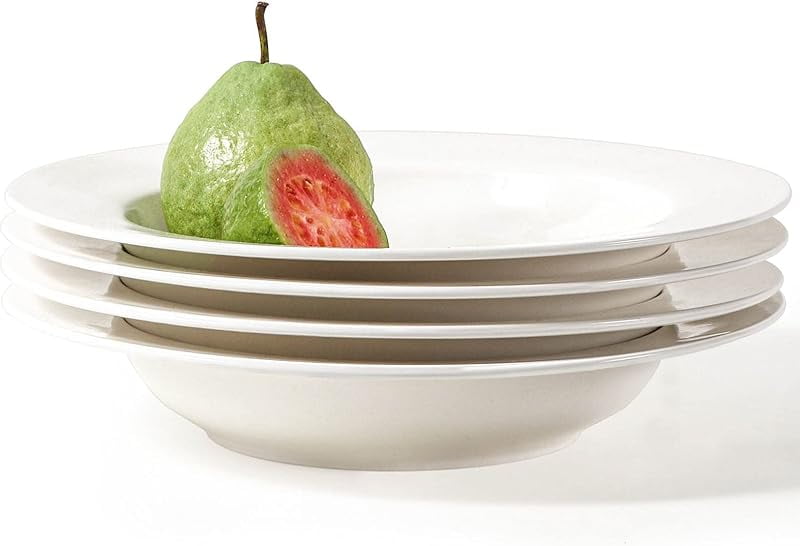 Artena Pasta Bowls 20oz, Large Salad Serving Bowls, 10 inch White Soup ...