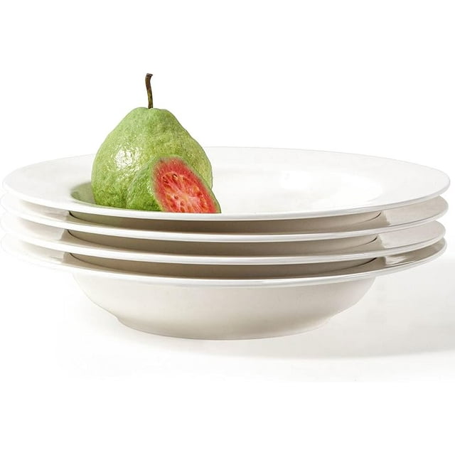 Artena Pasta Bowls 20oz, Large Salad Serving Bowls, 10 inch White Soup ...
