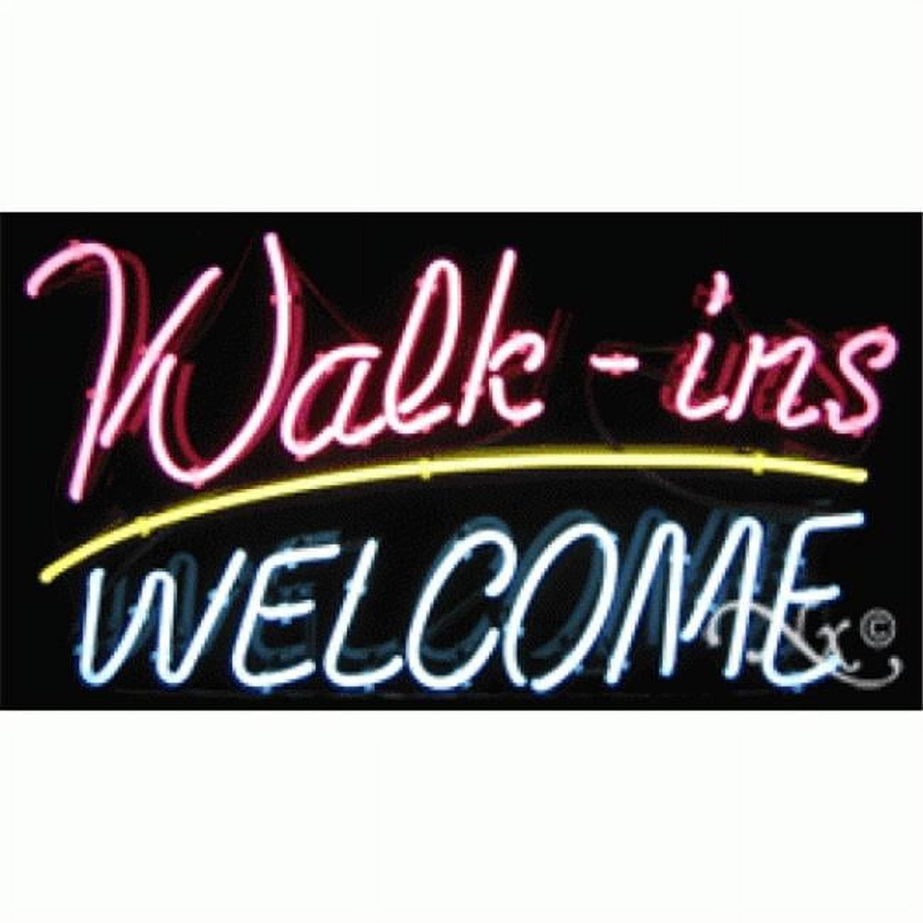 Arter Neon 10357 Business Neon Sign - Walk-ins Welcome - Walmart.com