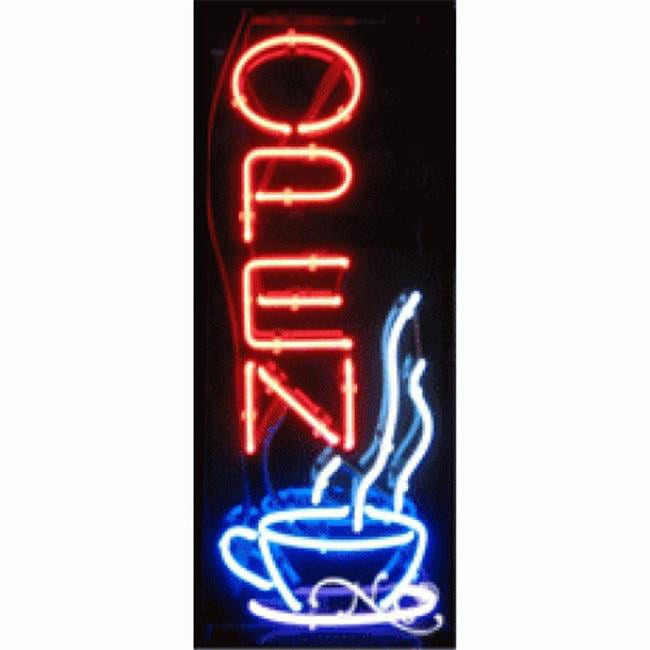 Arter Neon 10400 Business Neon Sign - Open Cup, Vertical - Walmart.com