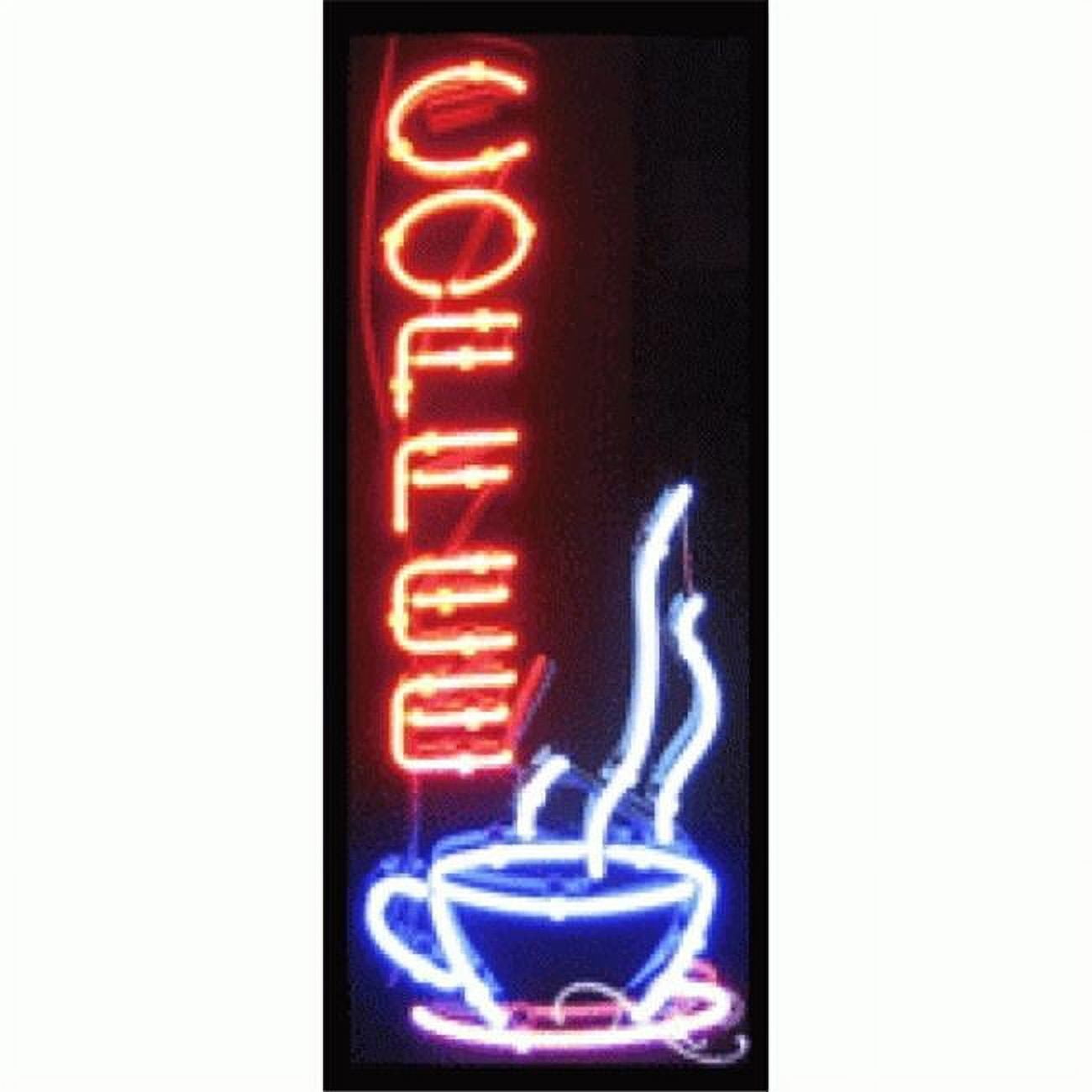 Arter Neon 10413 Business Neon Sign - Coffee Vertical, Red - Walmart.com