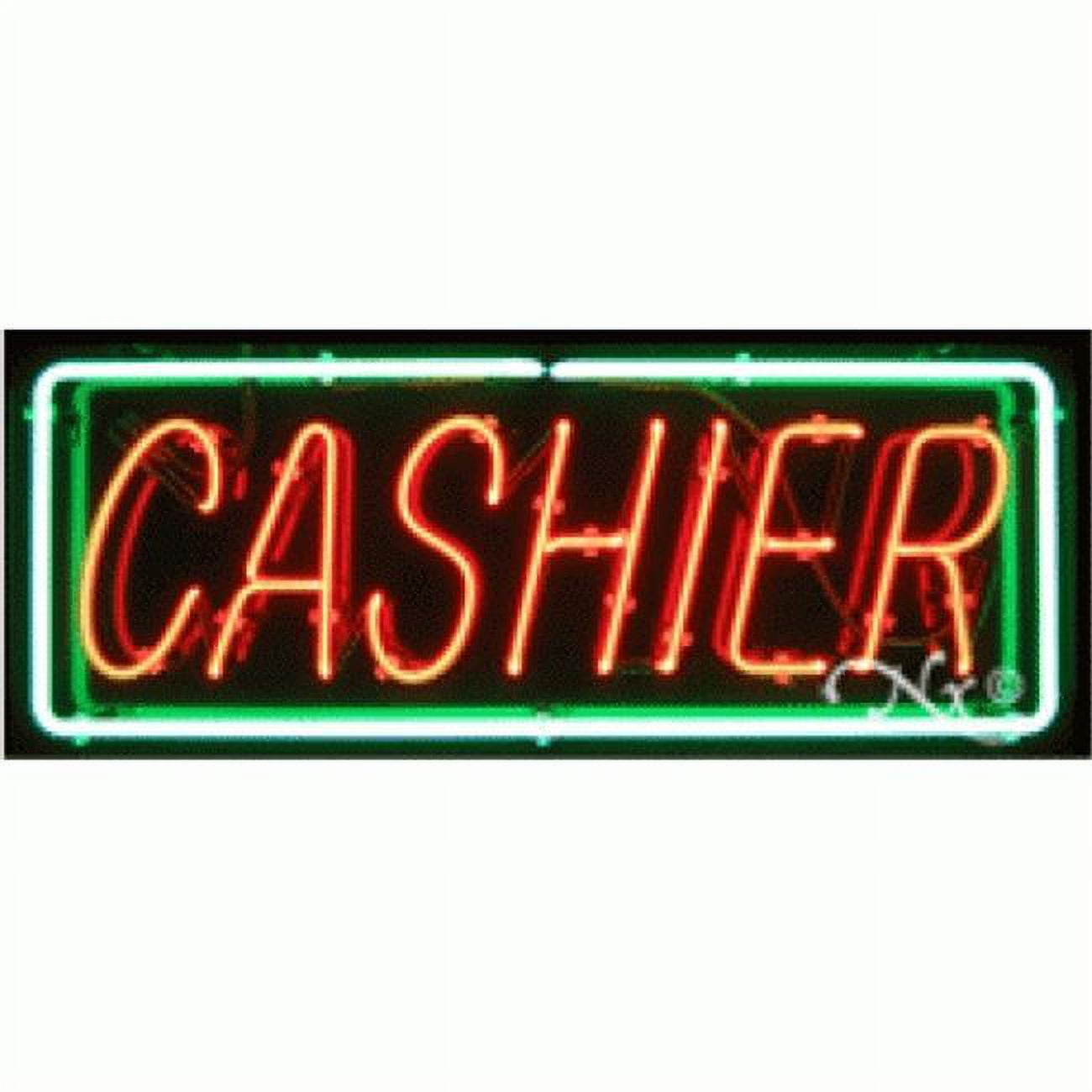 Arter Neon 10521 Business Neon Sign - Cashier, Red & Green - Walmart.com