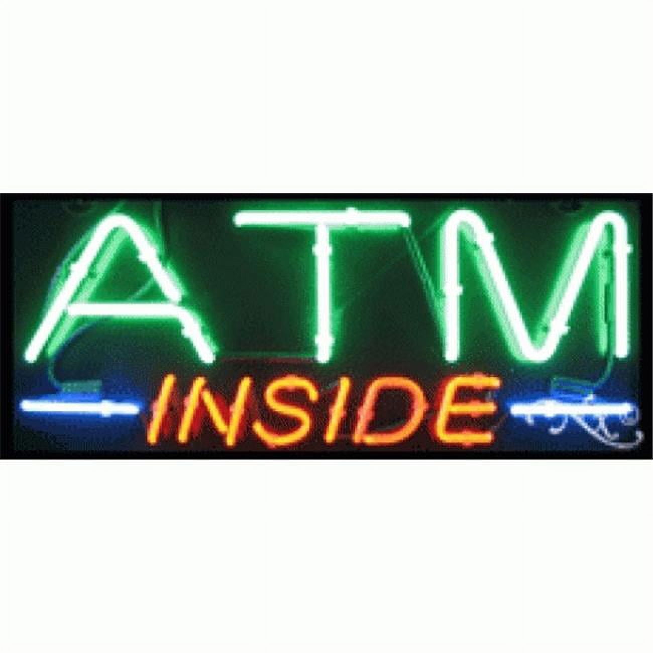 Arter Neon 10714 Business Neon Sign - ATM Inside - Walmart.com