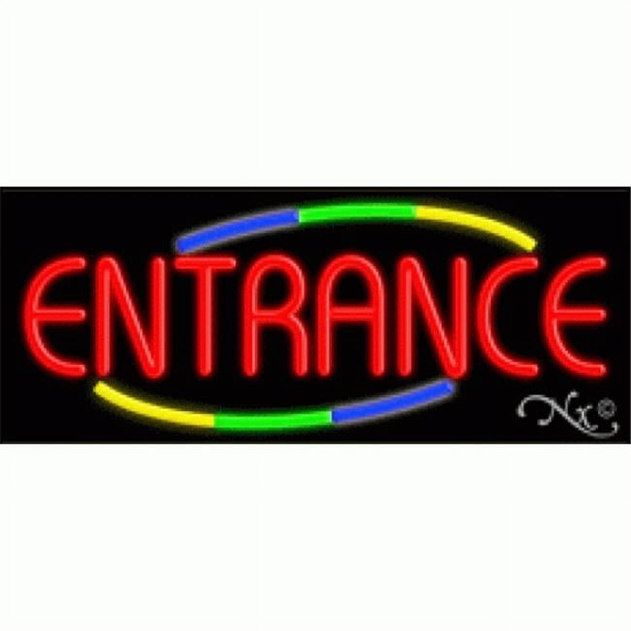 Arter Neon 10788 Business Neon Sign - Entrance, Red - Walmart.com