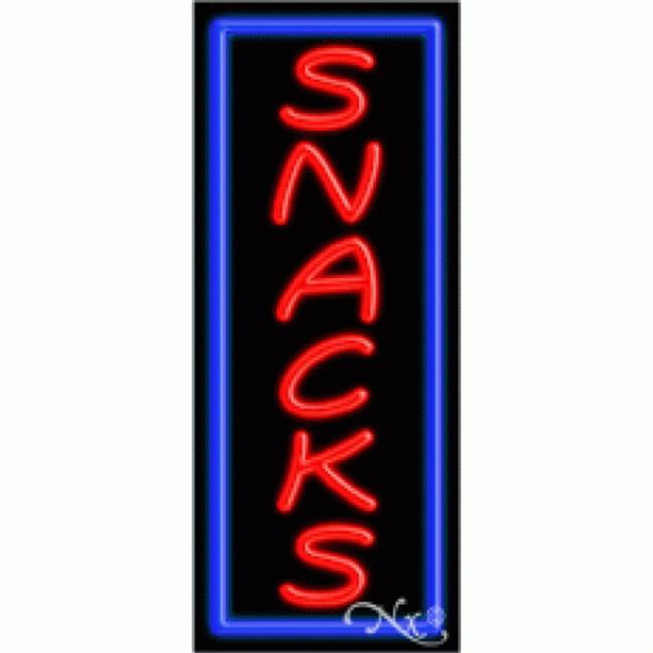 Arter Neon 11028 Business Neon Sign - Snacks, Red & Blue - Walmart.com