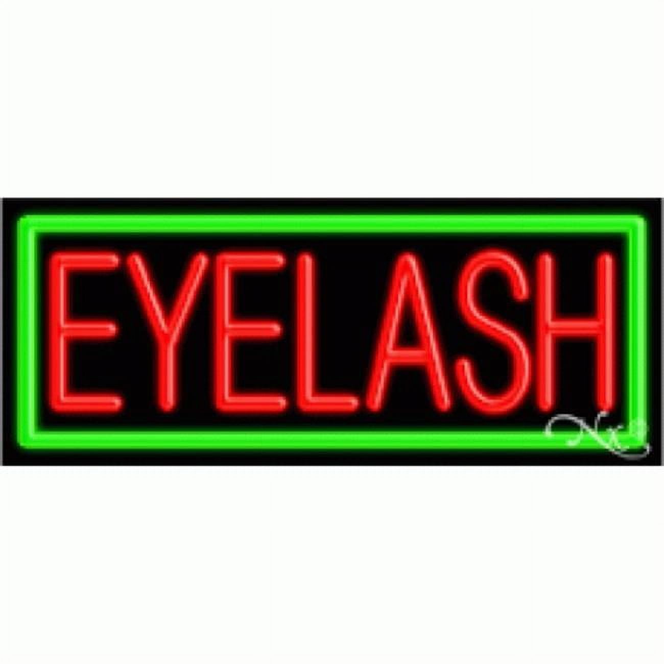 Arter Neon 11042 Business Neon Sign - Eyelash, Red & Green - Walmart.com