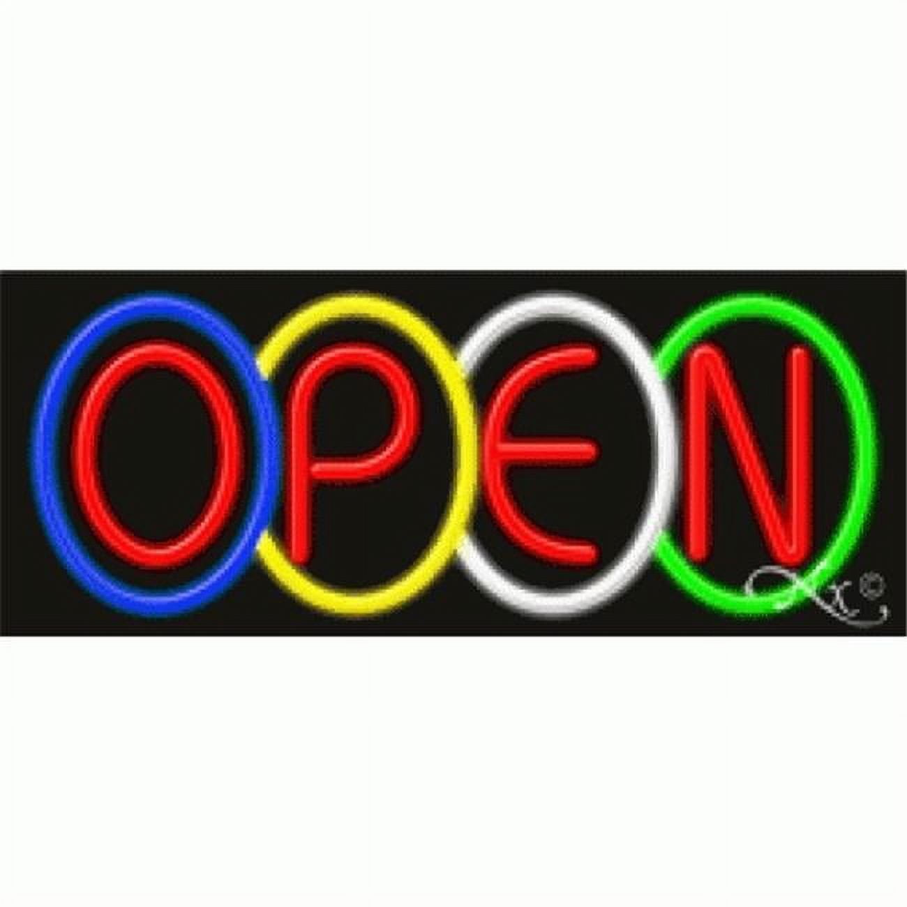 Arter Neon 11211 Business Neon Sign - Open, B, Y, W, G - Walmart.com