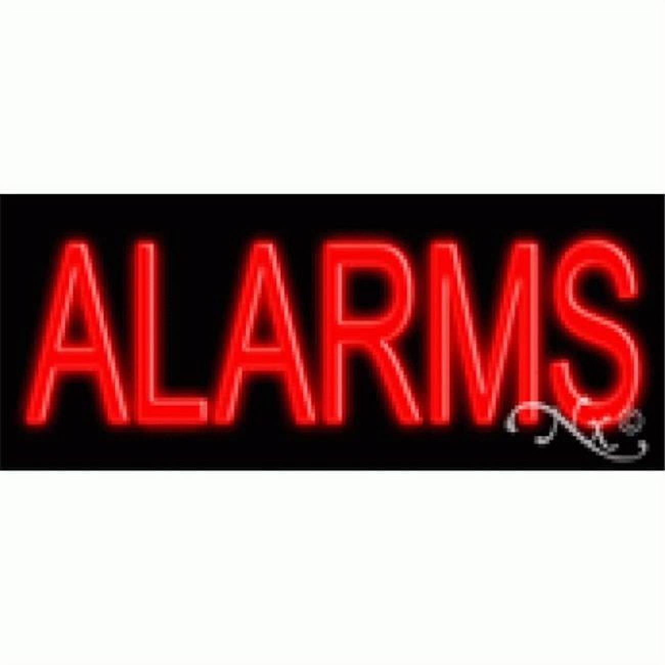 Arter Neon 12003 Ecomomic Neon Sign - Alarms, Red - Walmart.com