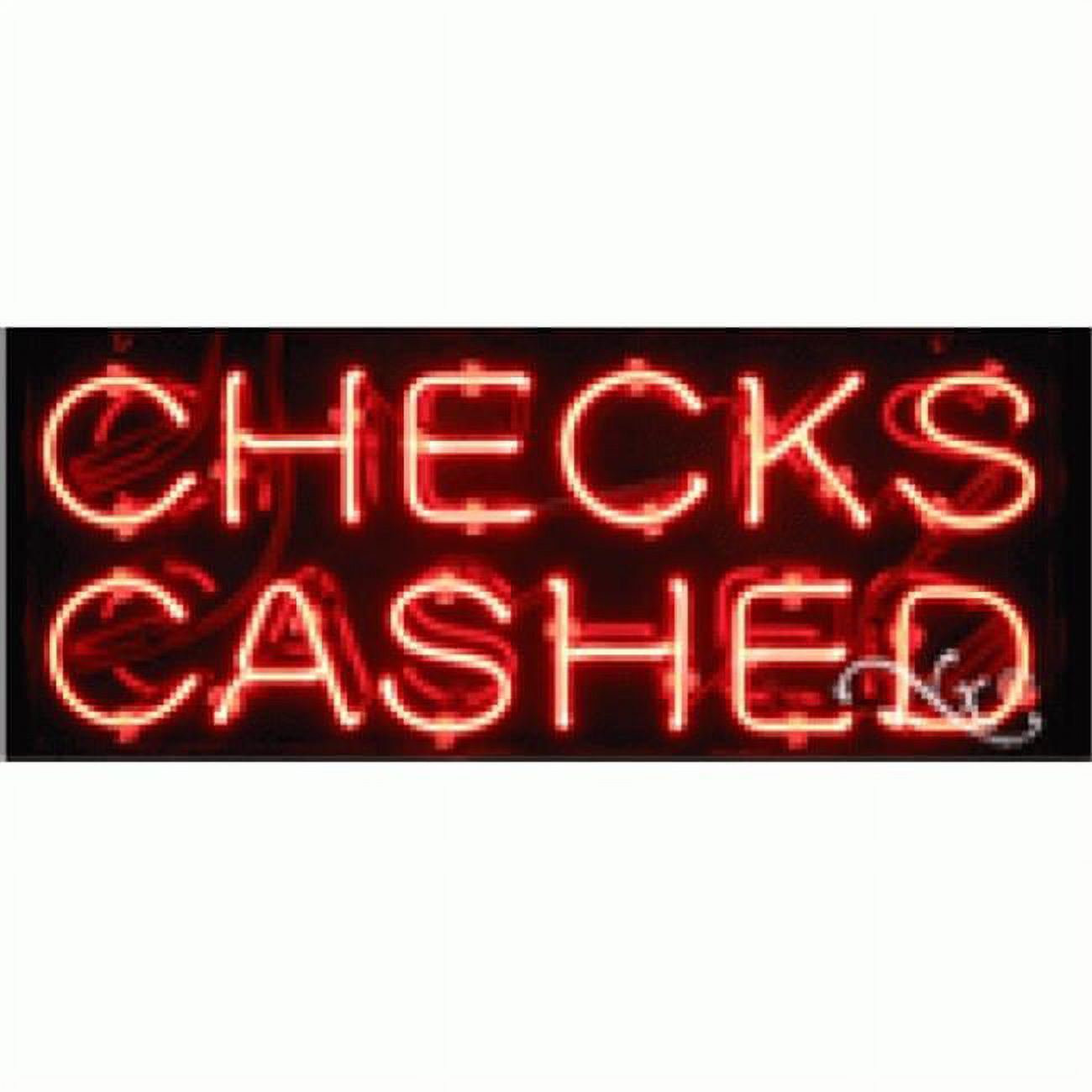 Arter Neon 12035 Ecomomic Neon Sign - Checks Cashed - Walmart.com