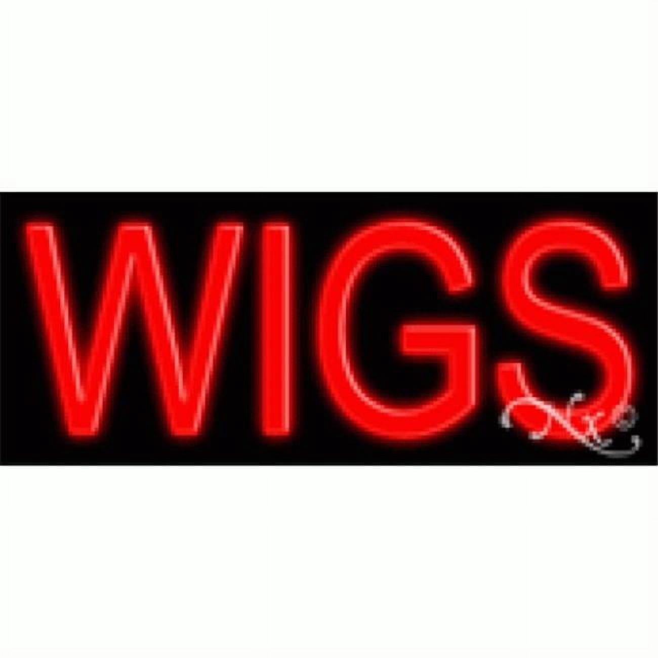 Arter Neon 12190 Ecomomic Neon Sign - Wigs, Red - Walmart.com