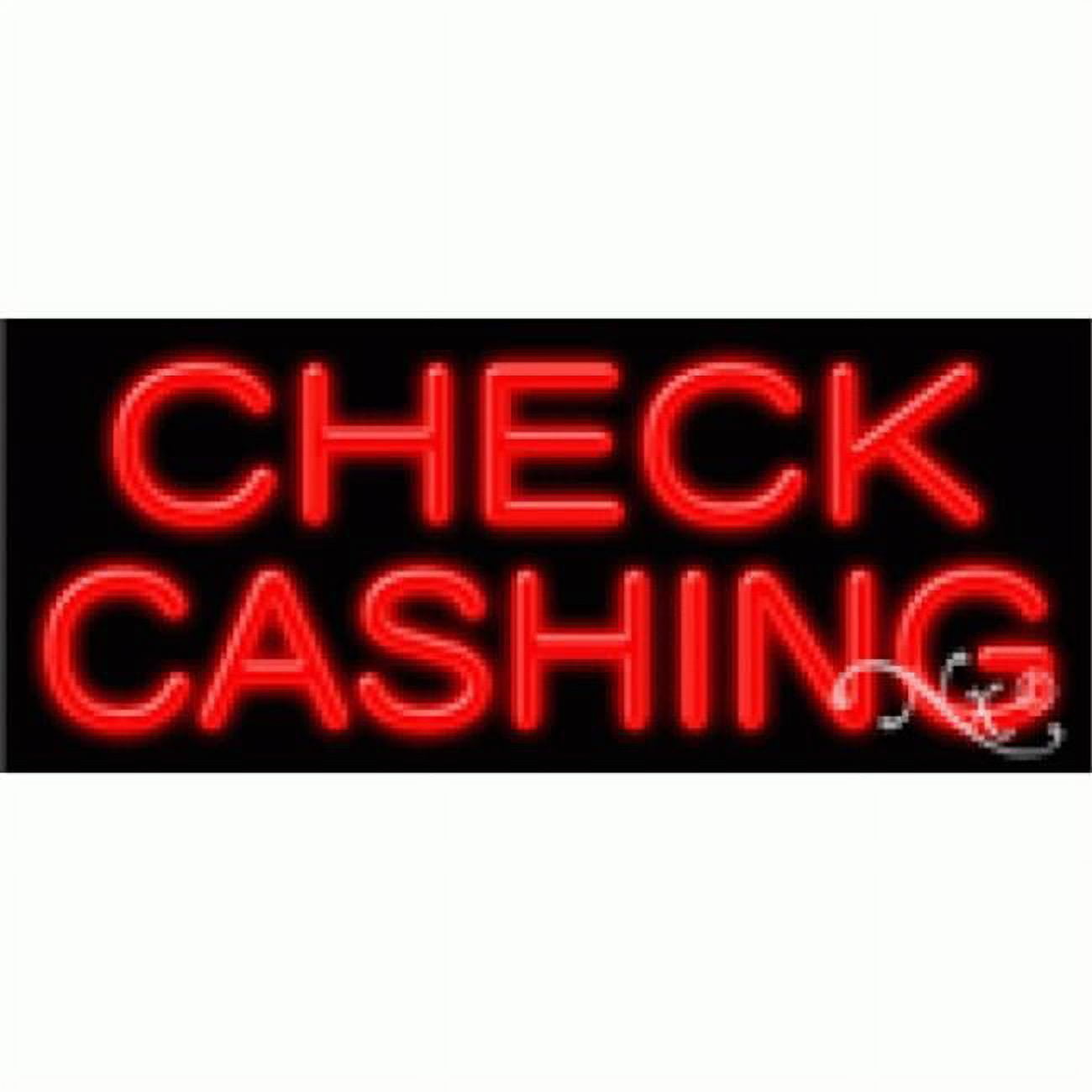 Arter Neon 12331 Ecomomic Neon Sign - Check Cashing - Walmart.com