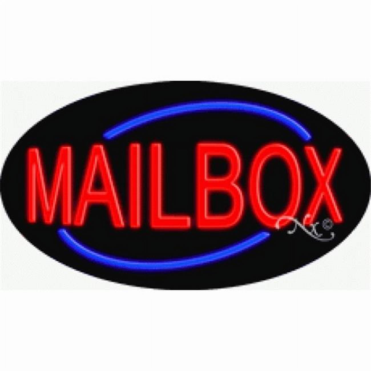 Arter Neon 14054 Flashing Neon Sign - MailBox, Red - Walmart.com