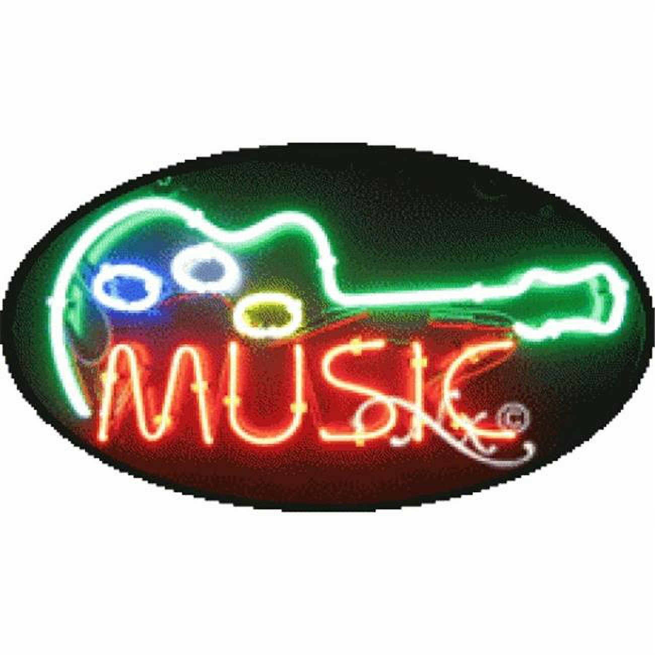 Arter Neon 14255 Flashing Neon Sign - Music & Logo - Walmart.com