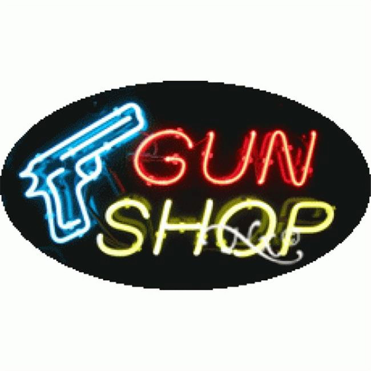 Arter Neon 14349 Flashing Neon Sign - Gun Shop - Walmart.com
